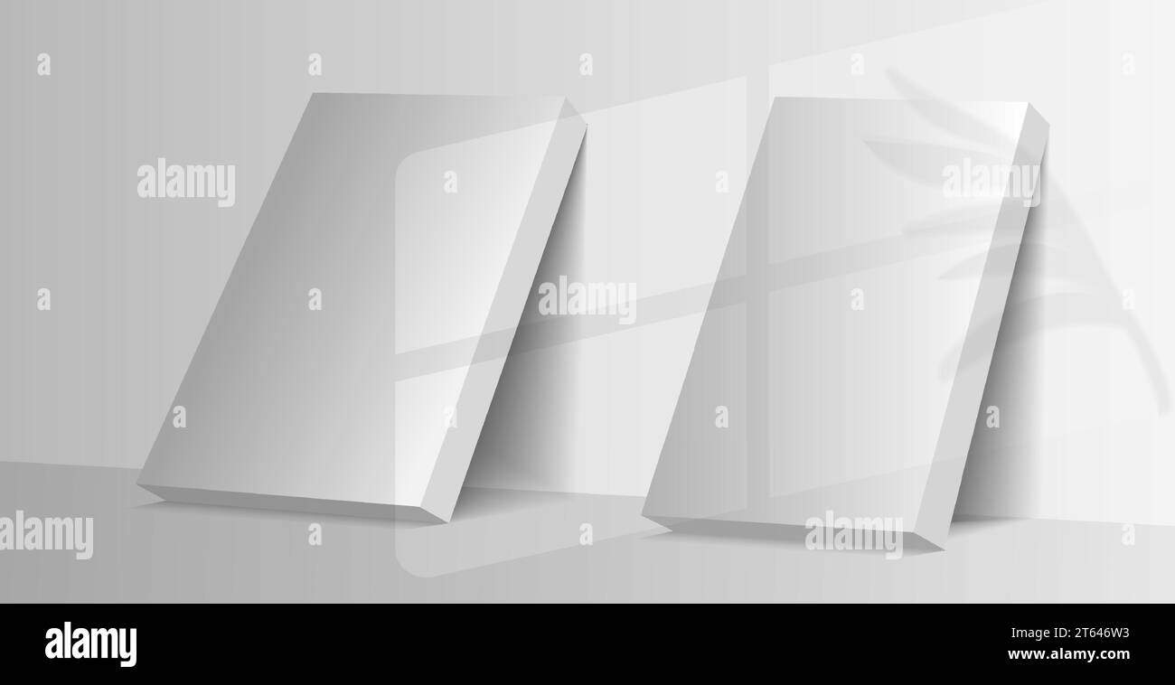 Mockup poster with shadow blinds from window. Mock up sheet paper ...