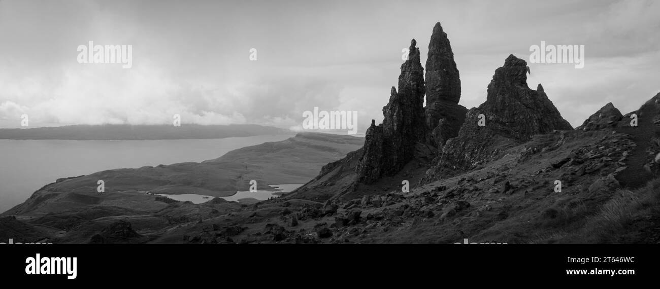 Old Man of Storr Landscpae View Scotland Isle of Skye Stock Photo - Alamy