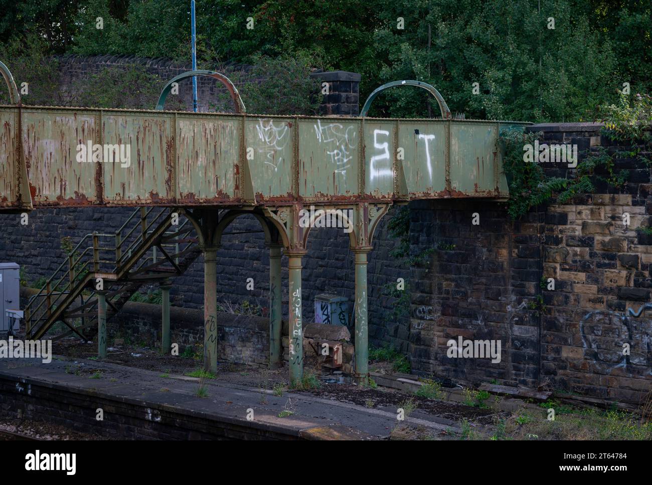 Brightside Station Footbridge, Sheffield Stock Photo - Alamy