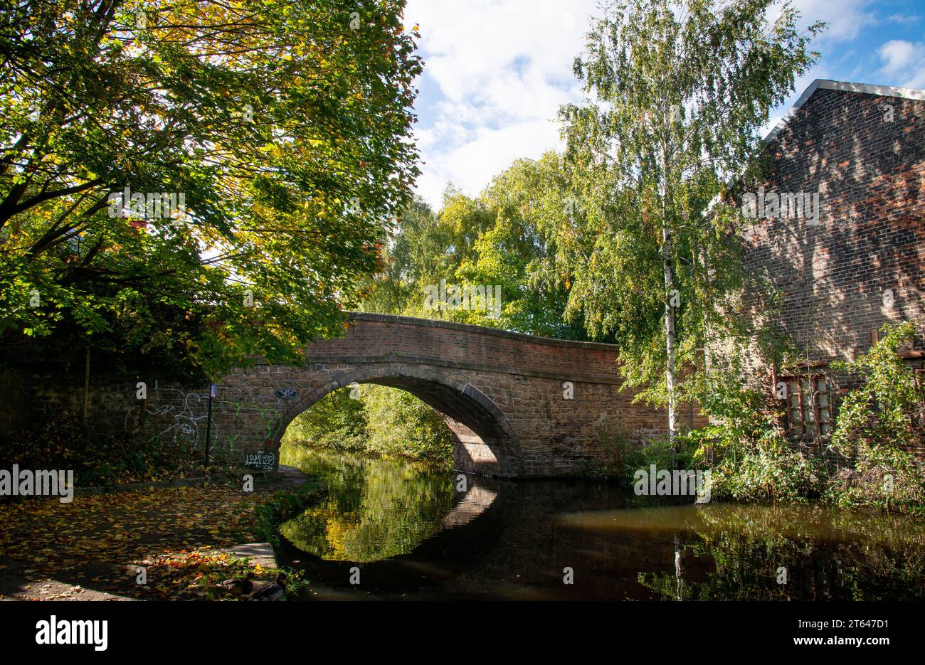 Bacon Lane Bridge, Canal, Sheffield Stock Photo - Alamy