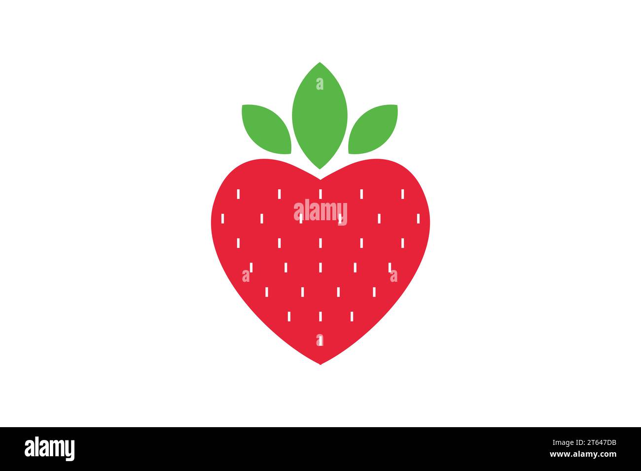Strawberry love vector logo design Stock Vector Image & Art - Alamy
