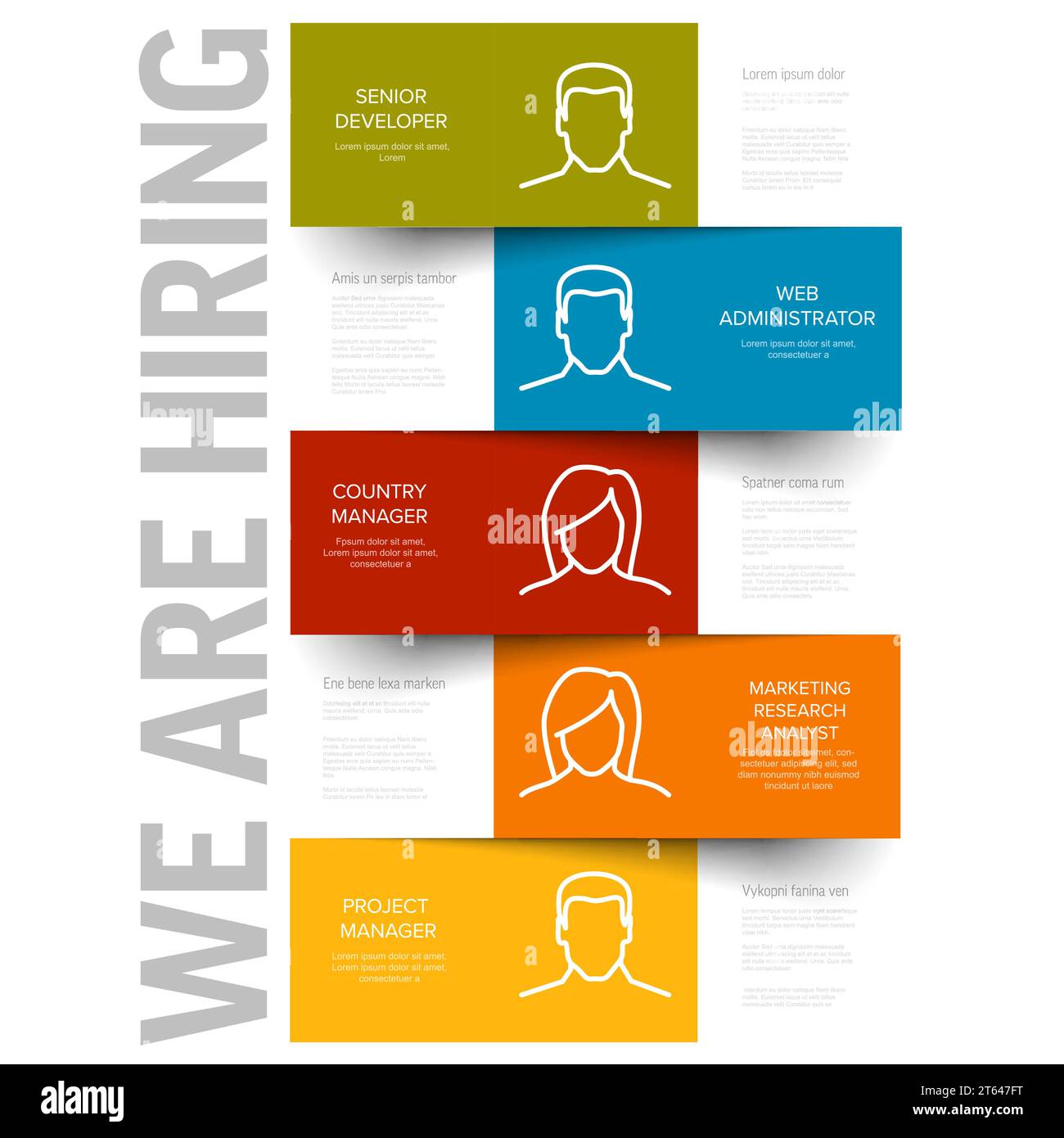 We are hiring minimalistic flyer template - looking for new members of ...