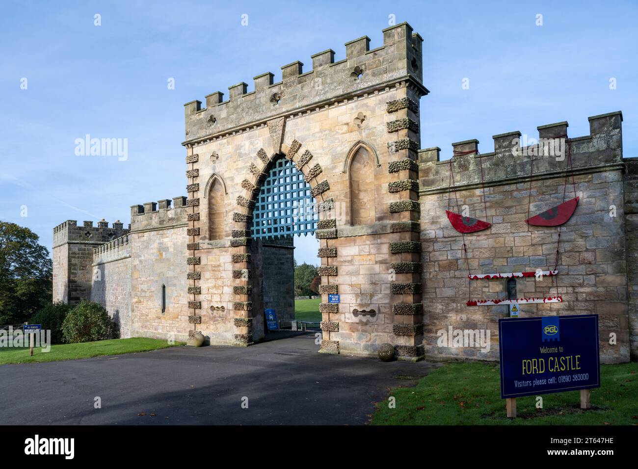 Ford Castle. Ford, Northumberland, England, UK Stock Photo - Alamy