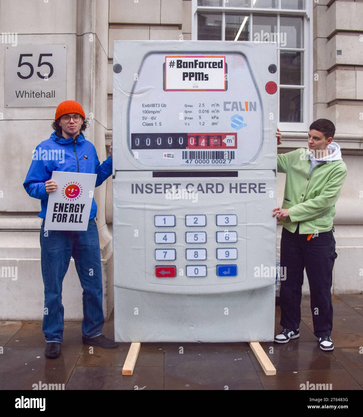 London, UK. 8th November 2023. Activists from various groups gathered ...