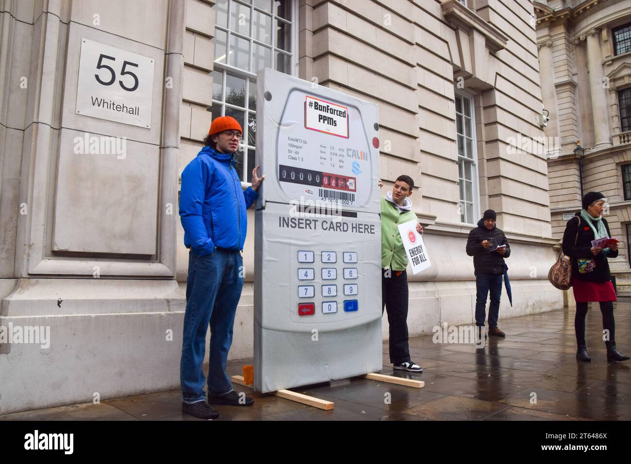 London, UK. 8th November 2023. Activists from various groups gathered ...