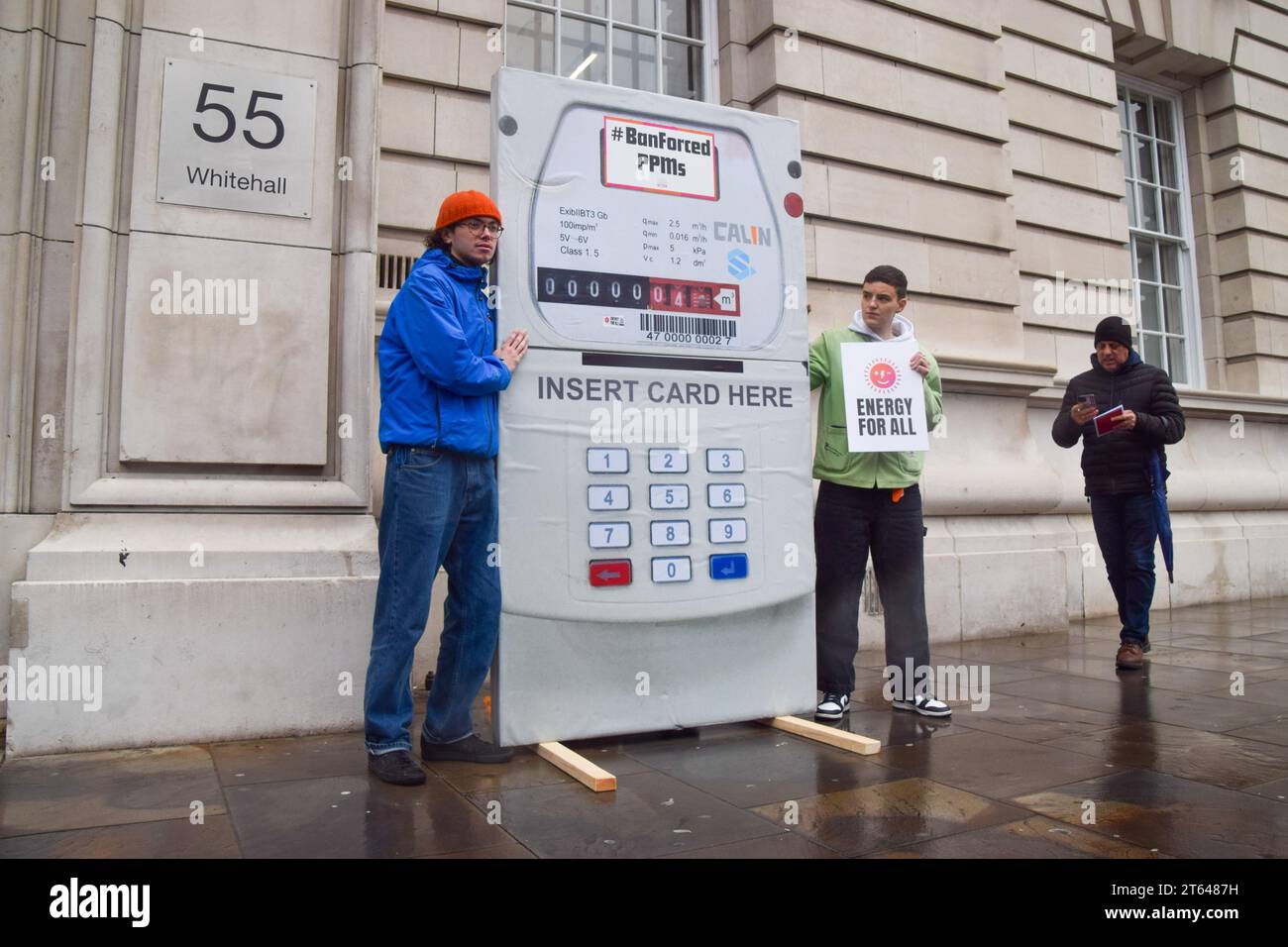 London, UK. 8th November 2023. Activists from various groups gathered ...