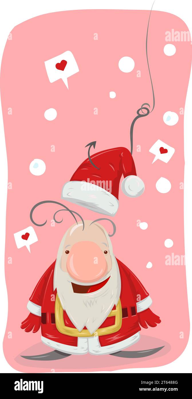 Cartoon vector illustration of fun Santa Claus . vector Stock Vector ...