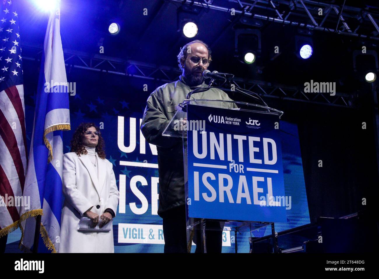 Brett Gelman speaks at the rally "30 Days Later"- Coming together in ...
