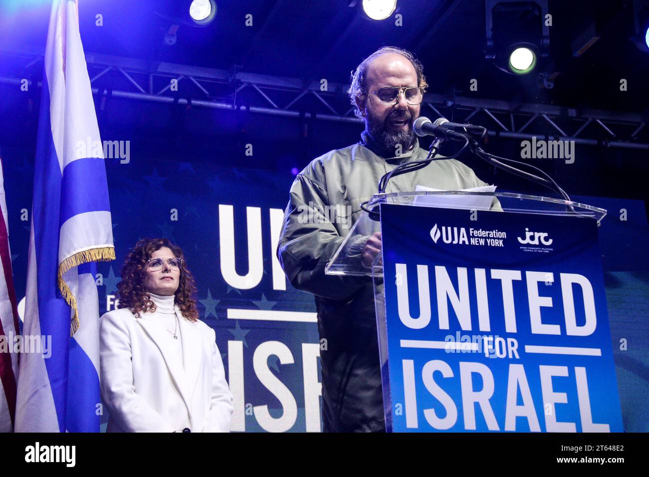 Brett Gelman speaks at the rally "30 Days Later"- Coming together in ...