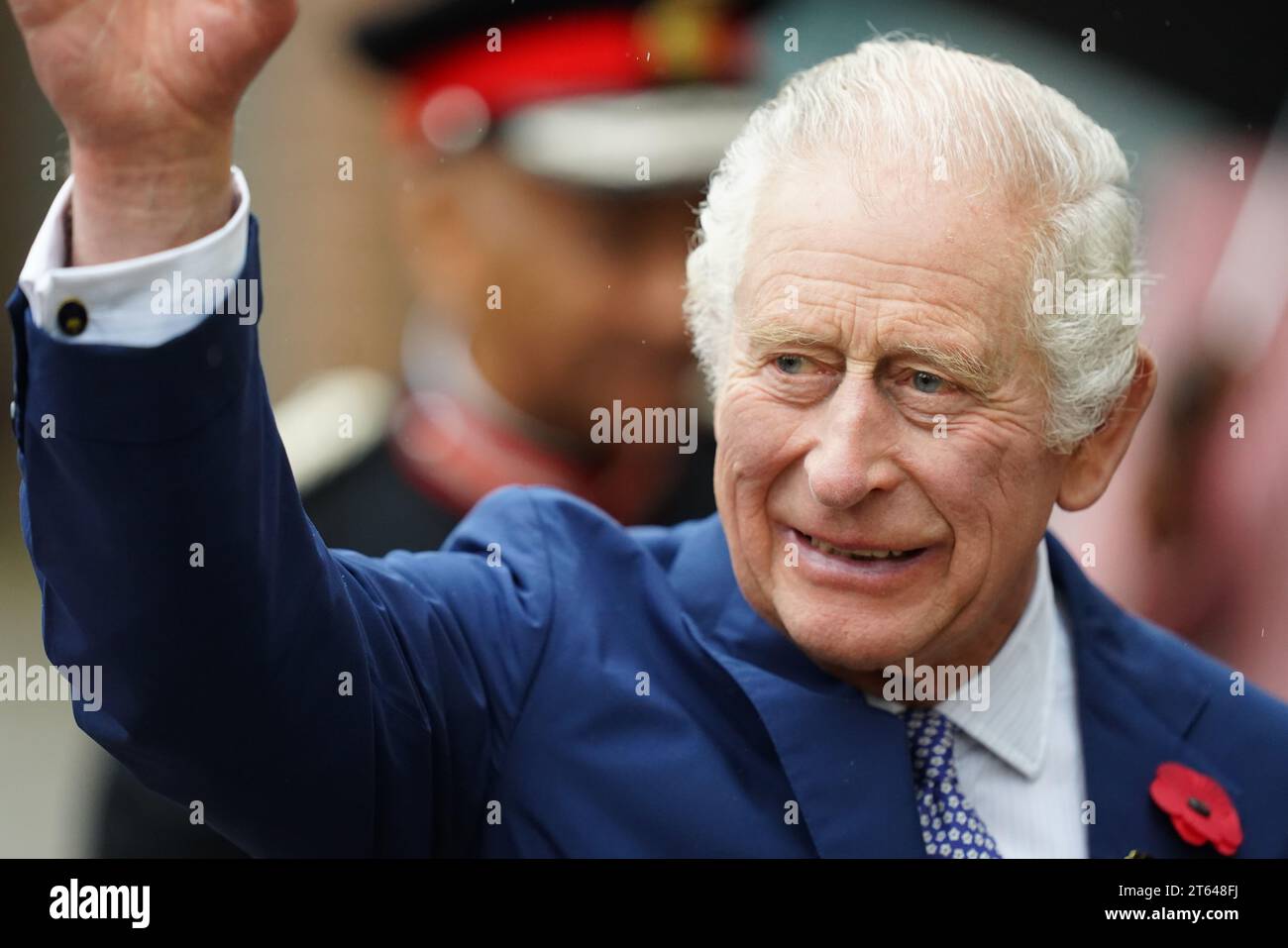 King Charles III during a visit to the New Malden Methodist Church ...
