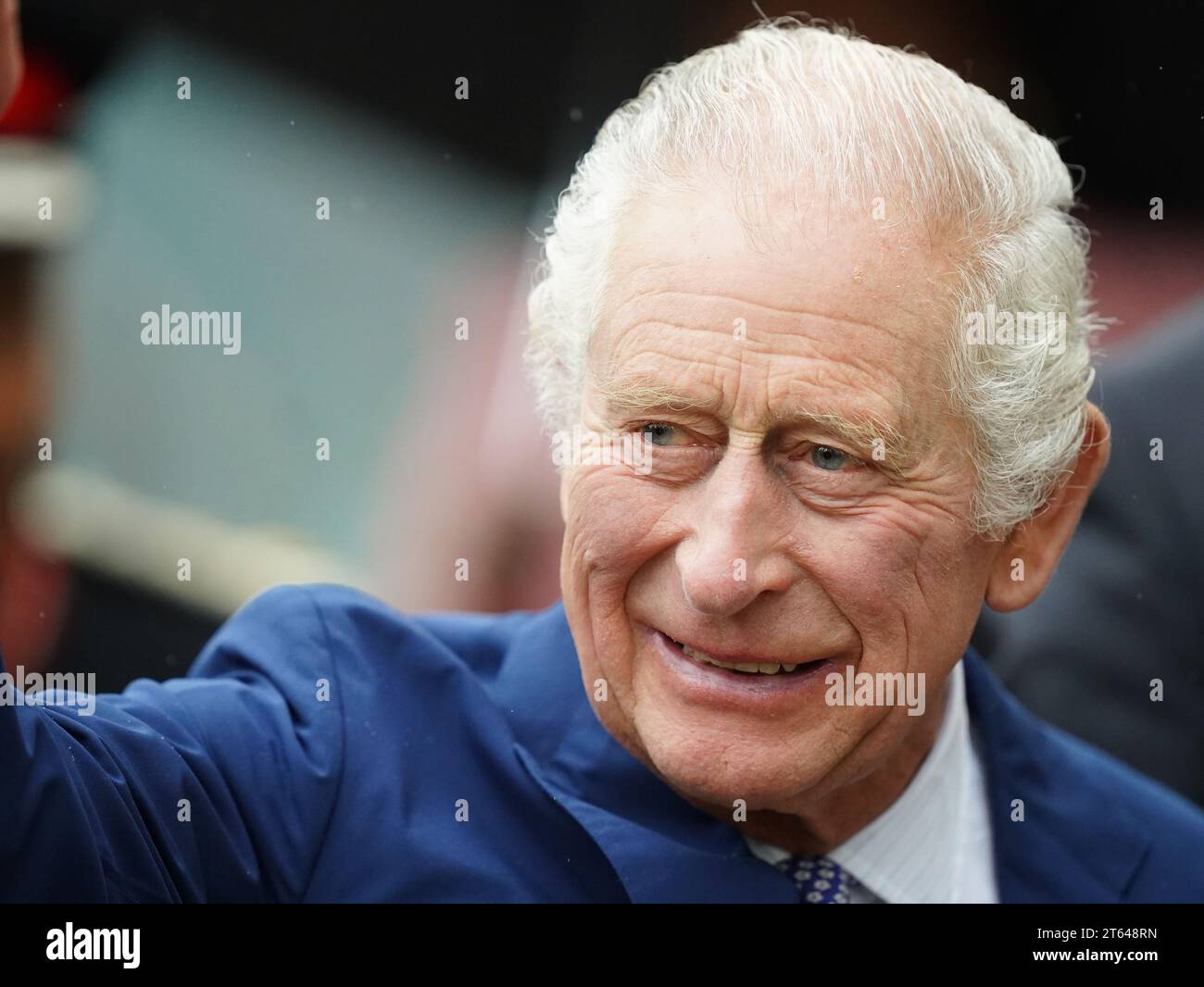 King Charles III during a visit to the New Malden Methodist Church ...