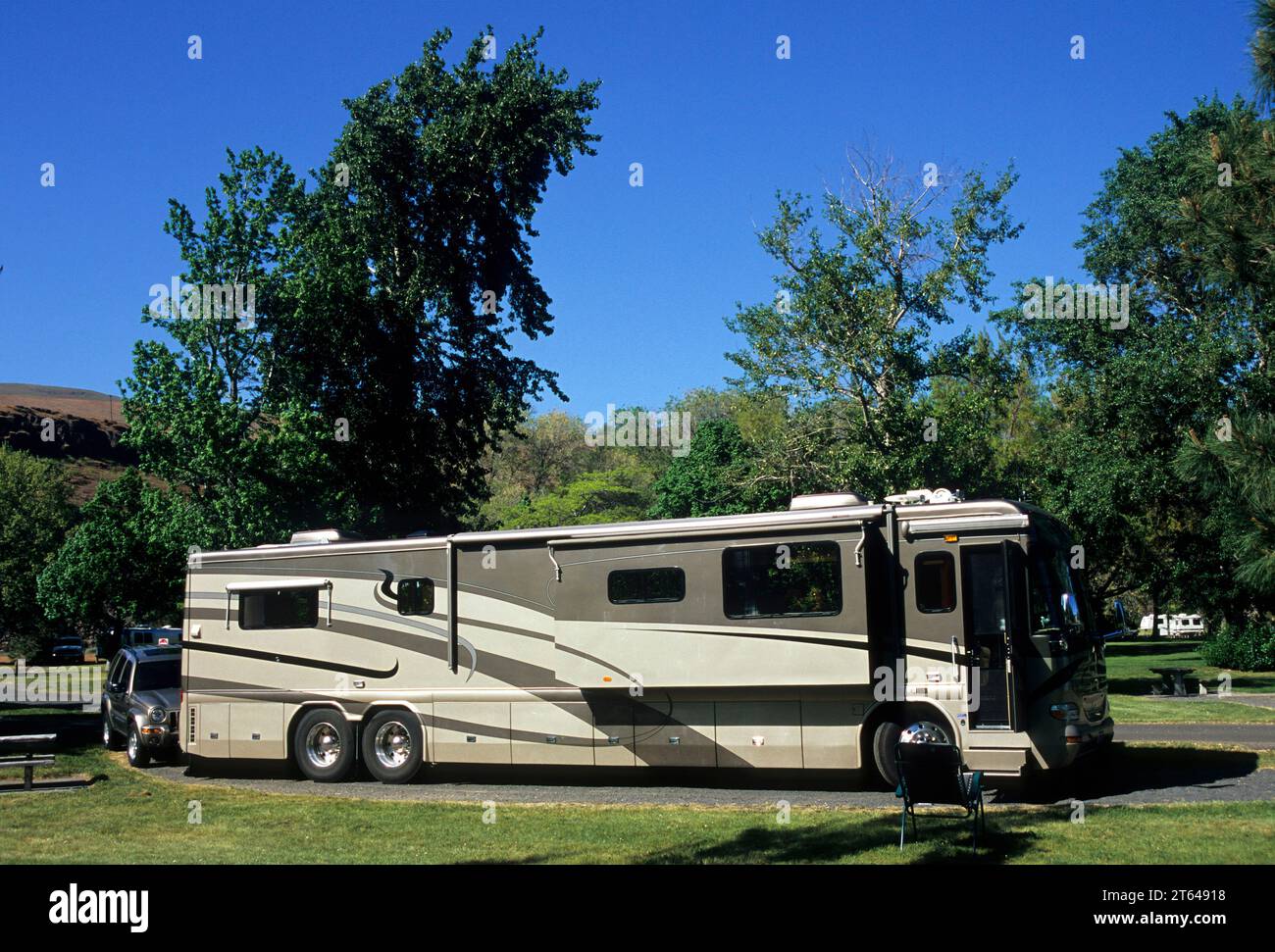 Motorhome, Maryhill State Park, Washington Stock Photo - Alamy