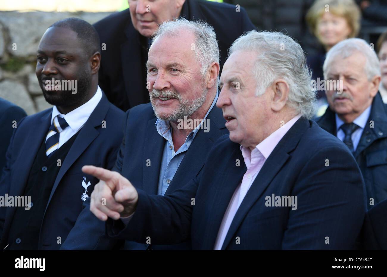 (left to right) Former Tottenham and England player Ledley King, Billy ...