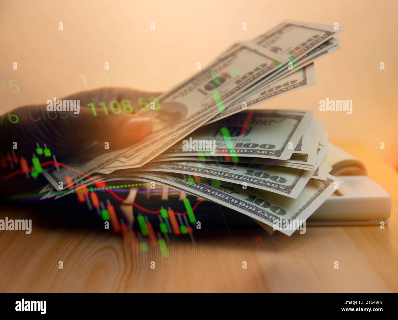 Business finance and investment with dollar banknote concept, Capital ...