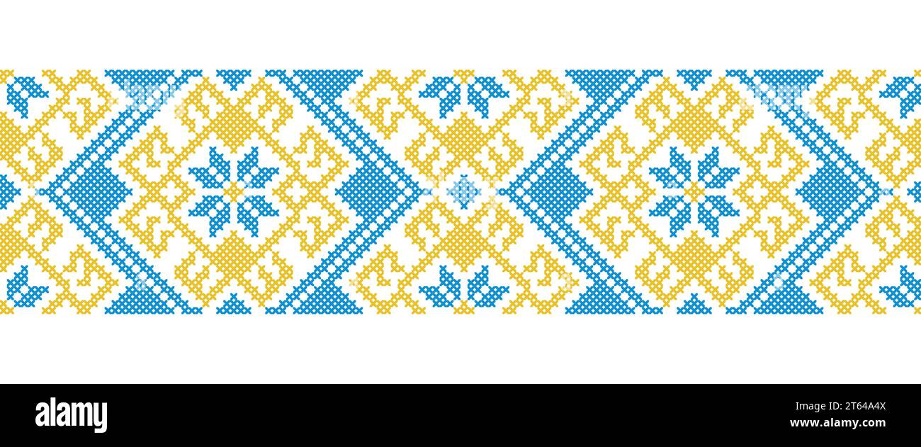 Ukrainian vector embroidery pattern for textile, fabric, cloth ...