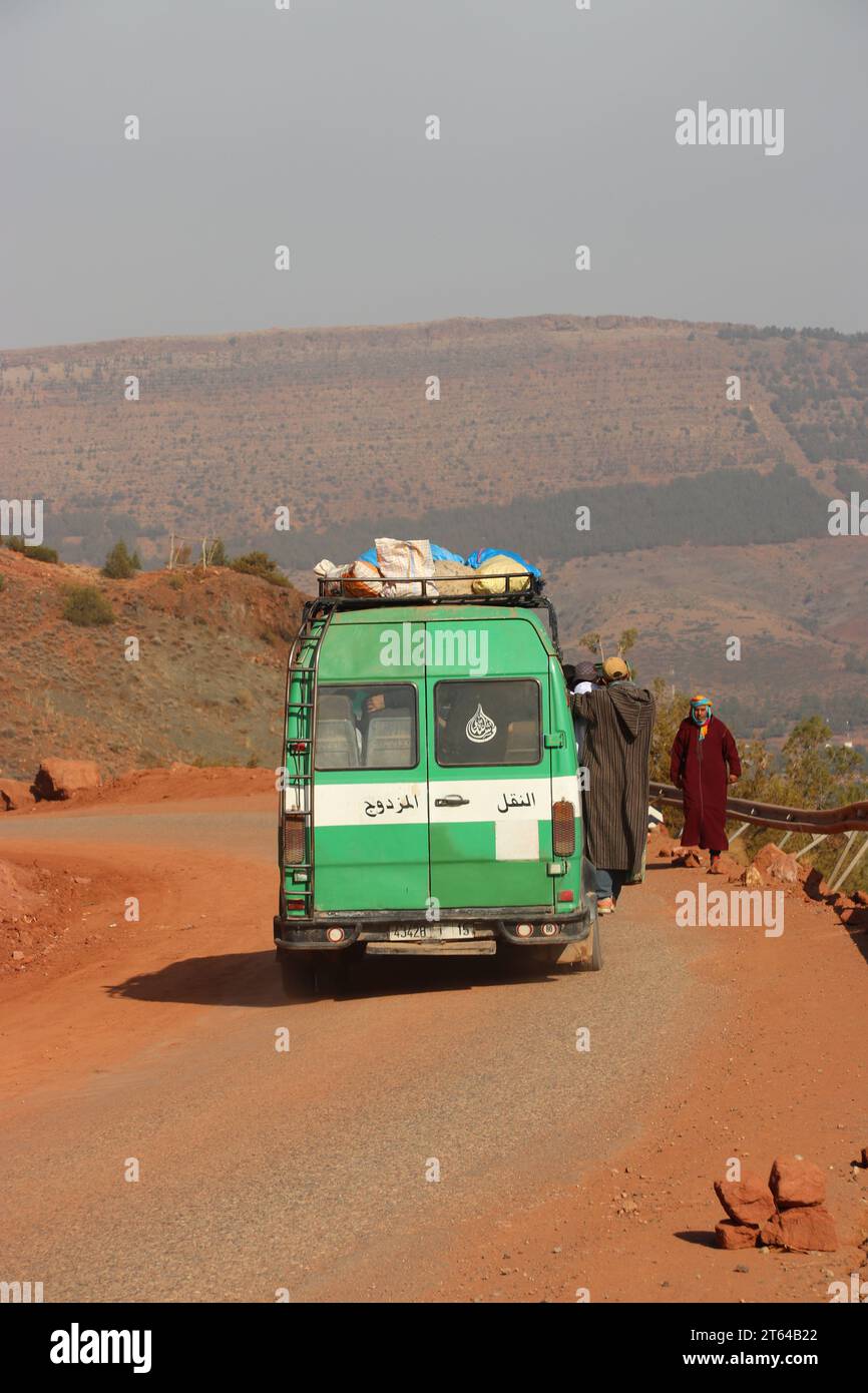 Bus in the high atlas of morroco hi-res stock photography and images ...