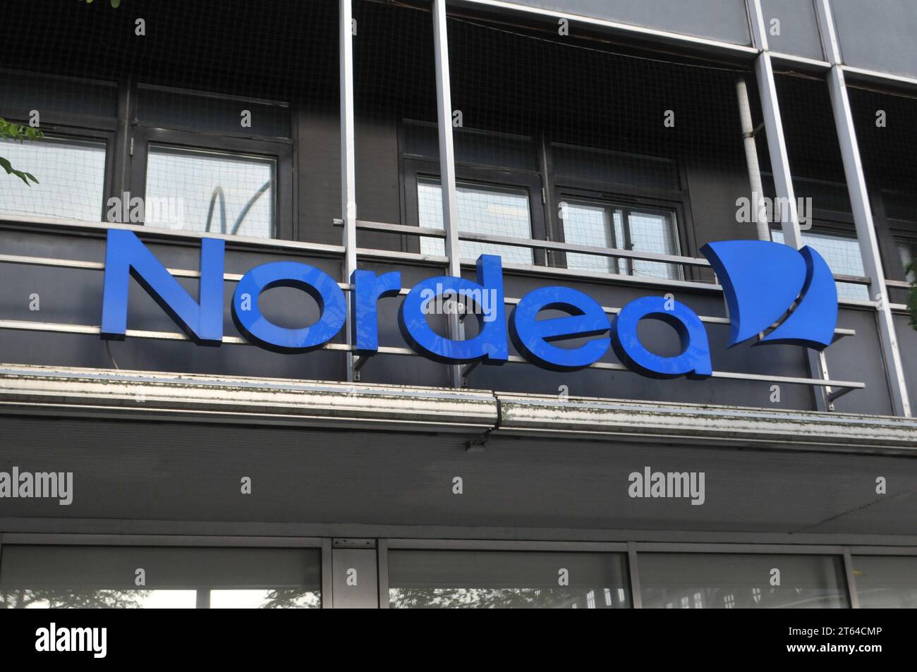 Copenhagen, Denmark /08 November 2023/Nordea bank' branch in danish ...