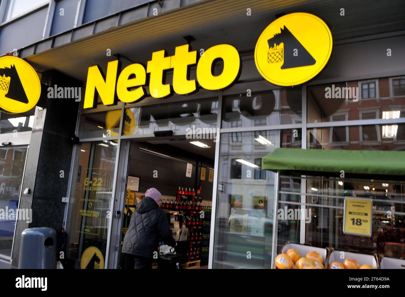 Copenhagen, Denmark /08 Noemer 2023/.Netto groceyr store in danish ...