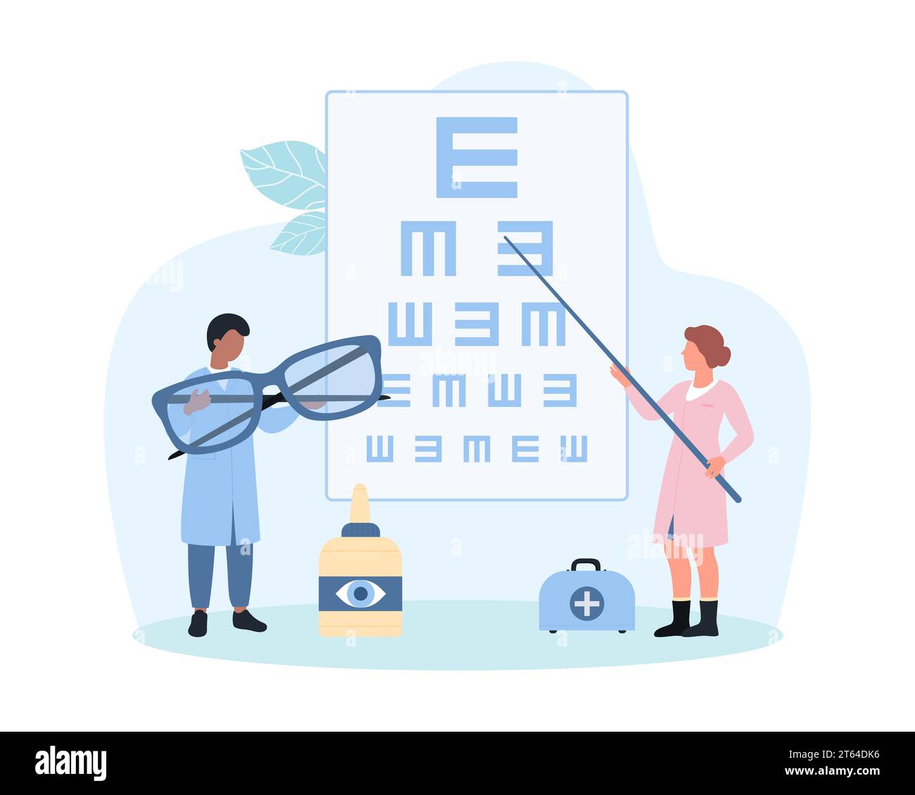 Glasses optician chart on Stock Vector Images - Alamy