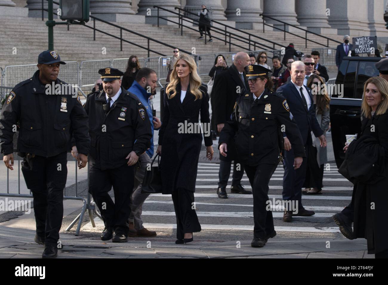 New York, New York, USA. 8th Nov, 2023. Daughter to former president ...