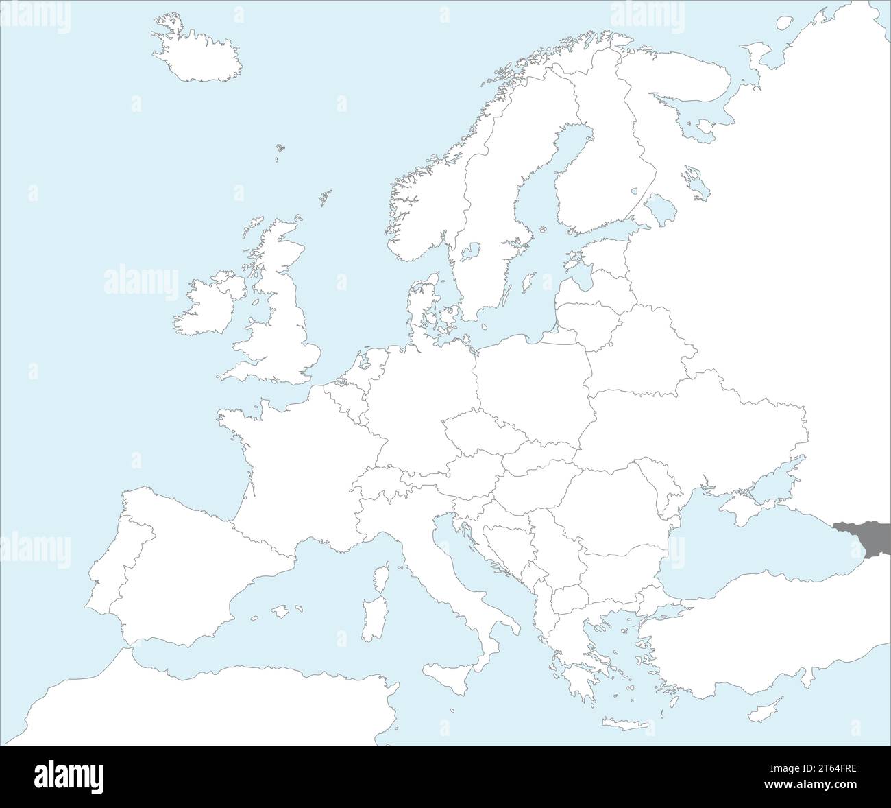 Location map of the REPUBLIC OF GEORGIA, EUROPE Stock Vector Image ...