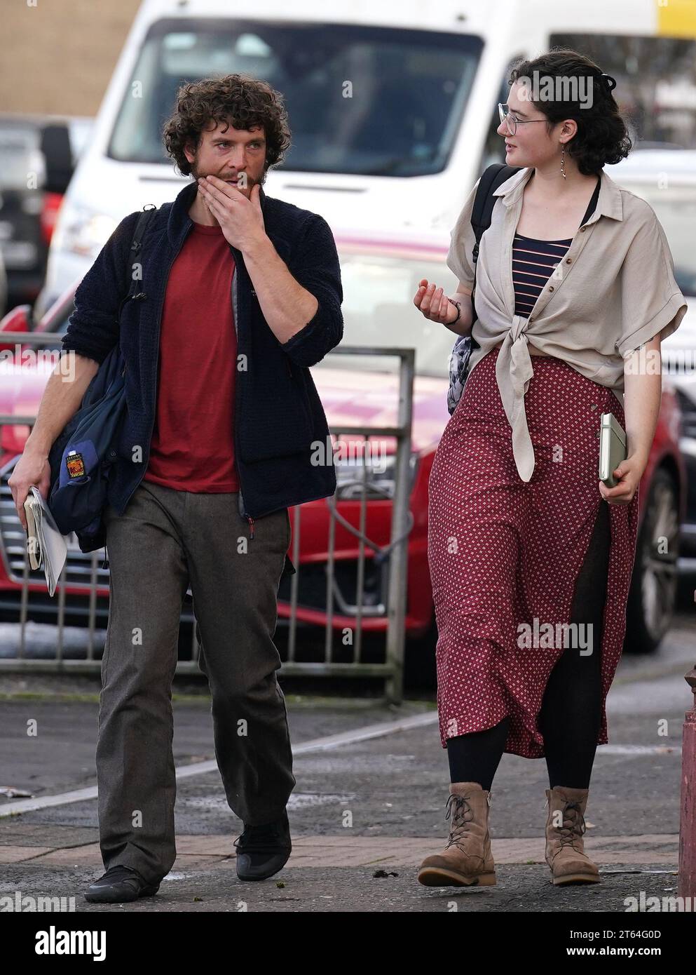 Ben Taylor and Catriona Roberts outside Falkirk Sheriff Court at the ...