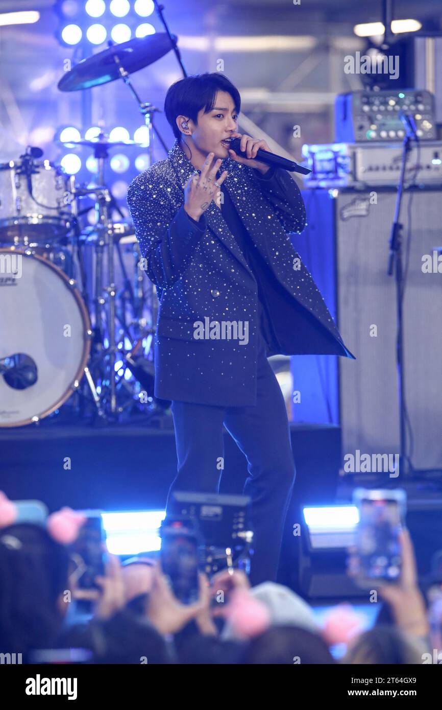 South Korean singer Jung Kook performs on NBC's "Today" show at ...