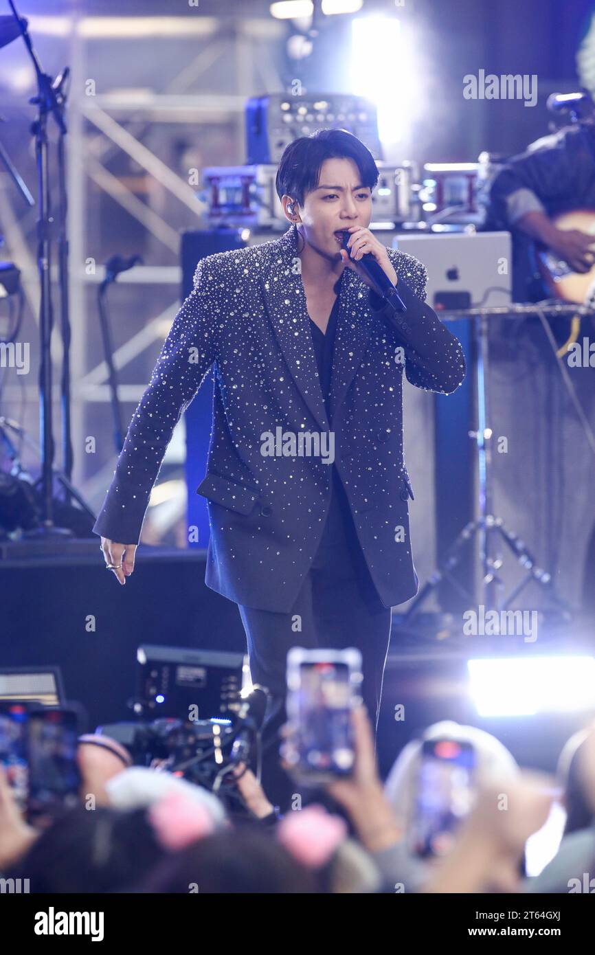 South Korean singer Jung Kook performs on NBC's "Today" show at ...