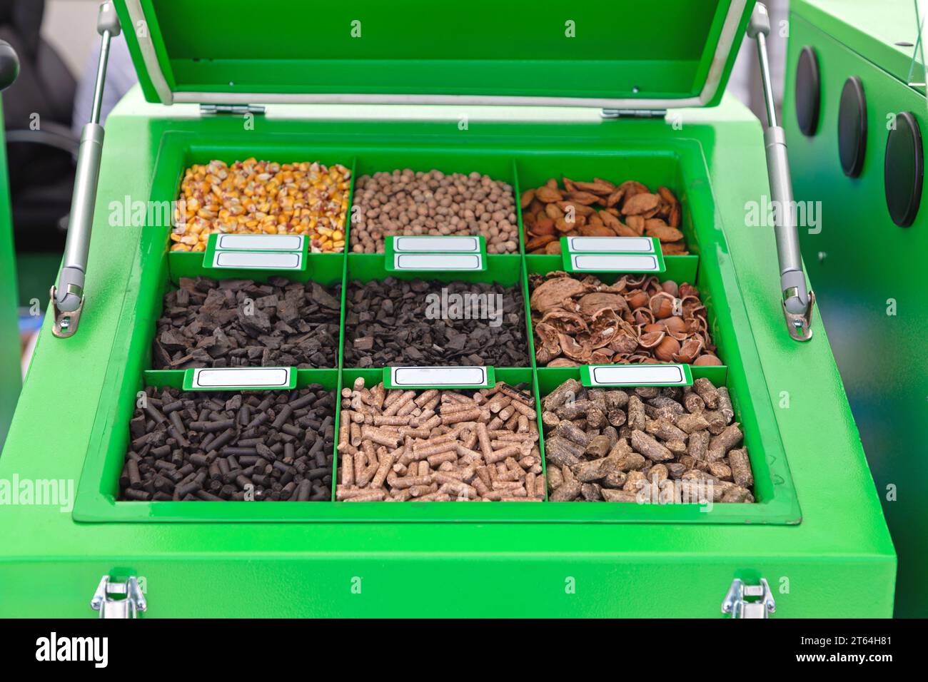 Multi Bio Fuel Different Pellets in Top Loading Burner Stove Stock ...