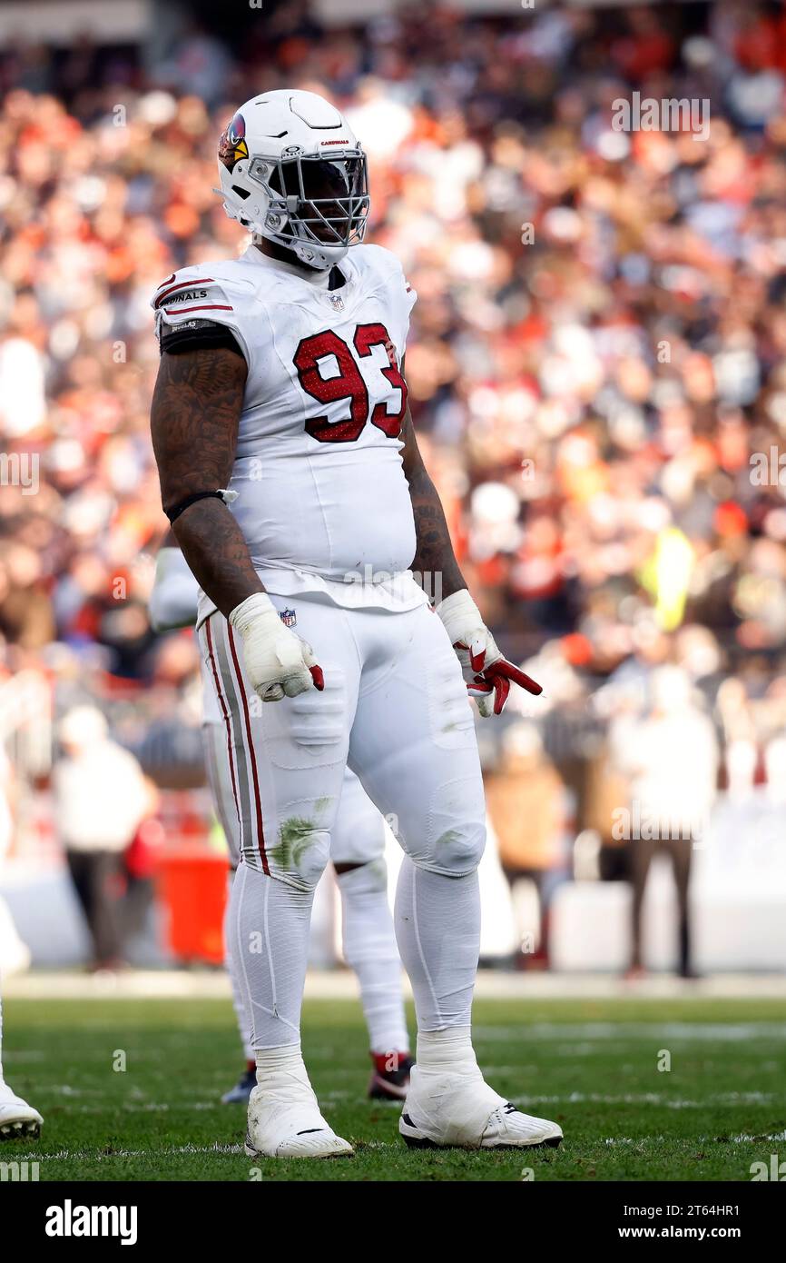 Arizona Cardinals defensive lineman Jonathan Ledbetter (93) lines up ...