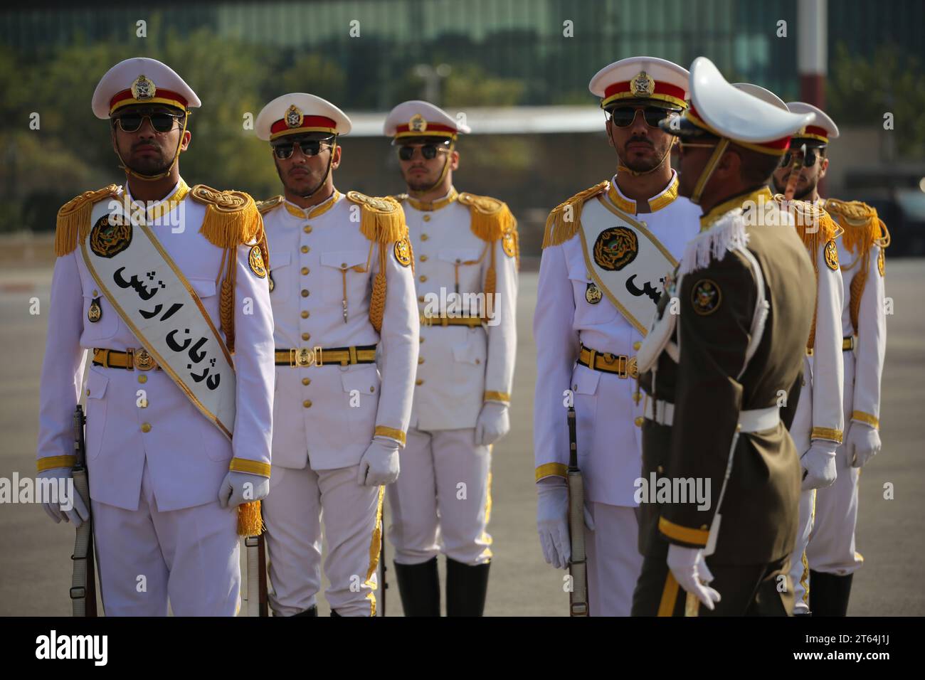 Tehran, Iran. 8th Nov, 2023. Honor guard during Iranian President's ...
