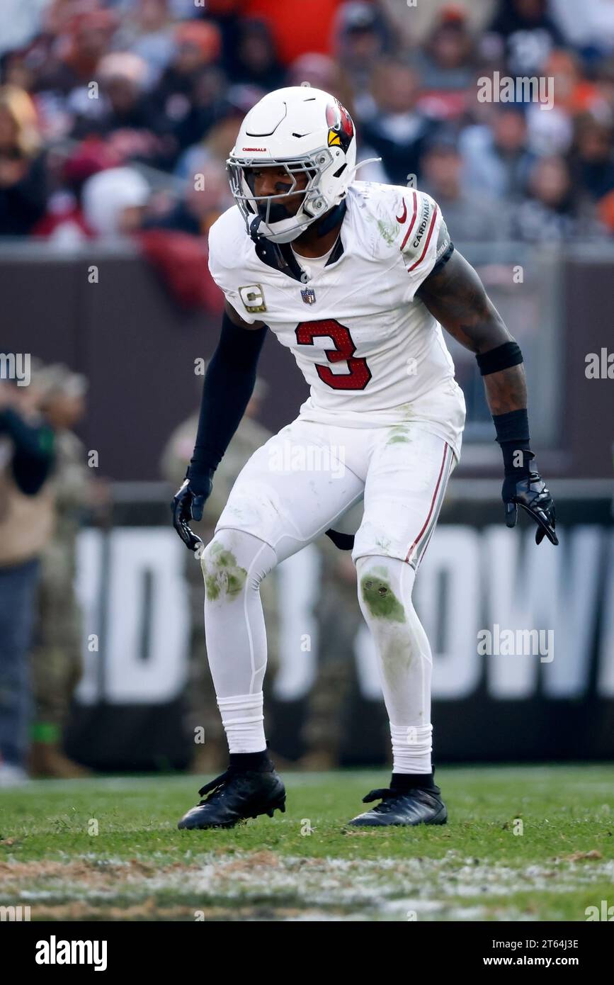 Arizona Cardinals safety Budda Baker (3) lines up for a play during an ...