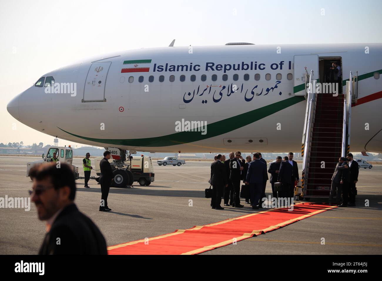 Tehran, Iran. 8th Nov, 2023. The airplane used for traveling Iranian ...