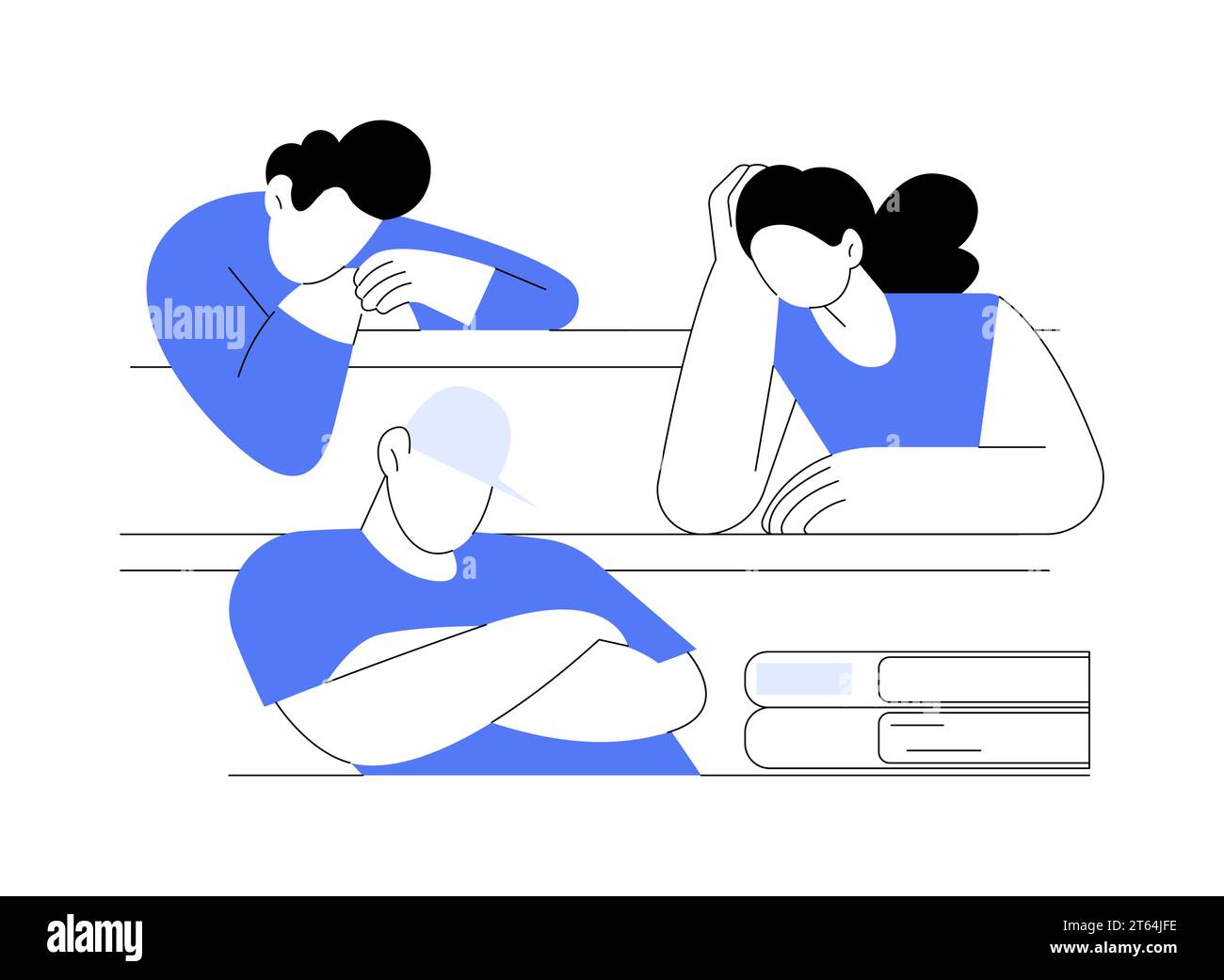 Boring lecture isolated cartoon vector illustrations Stock Vector Image ...