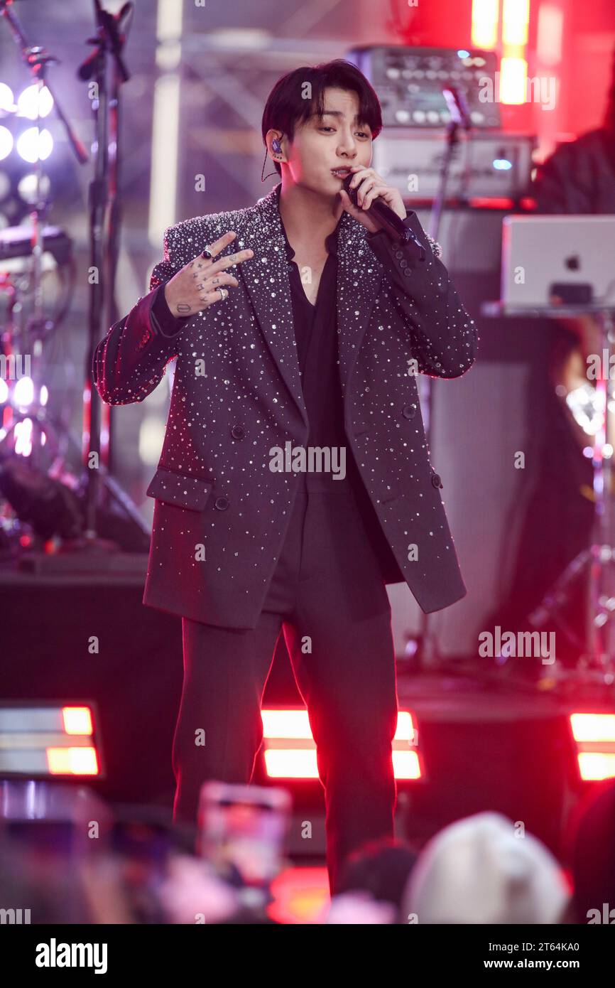South Korean singer Jung Kook performs on NBC's "Today" show at ...