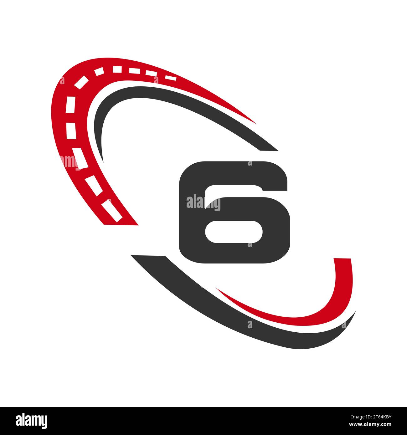 Letter 6 Transport Sign, Transportation Logo Design Template ...