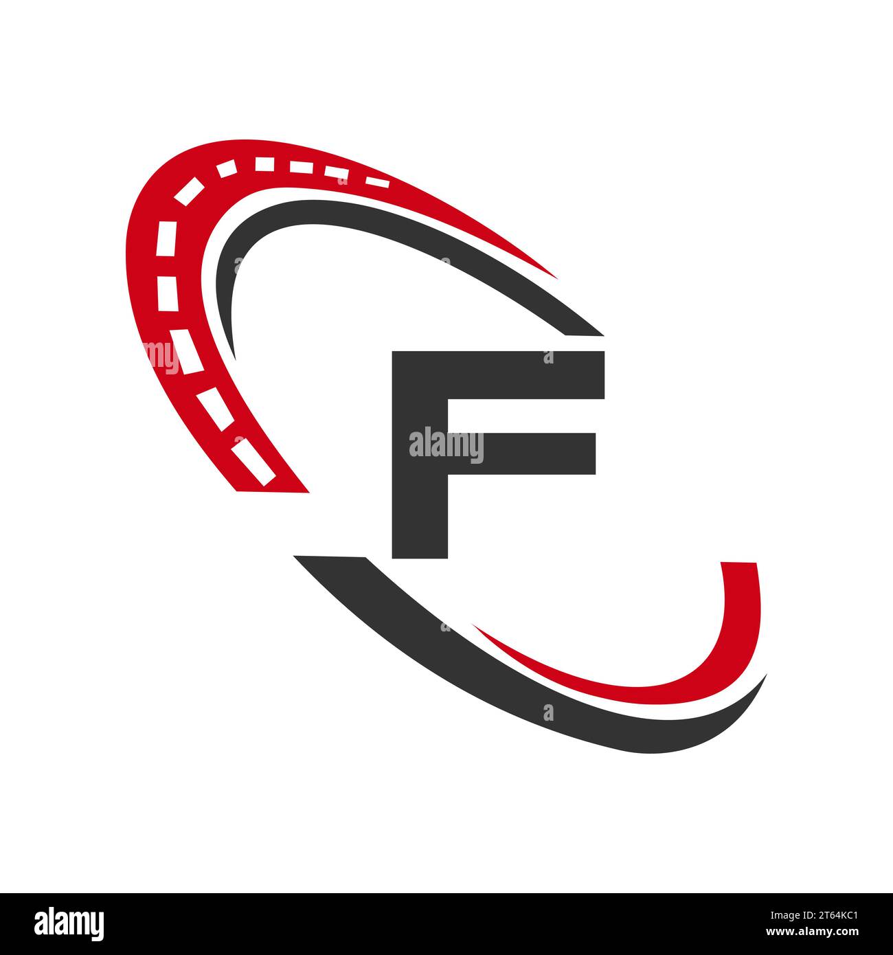 Letter F Transport Sign, Transportation Logo Design Template ...