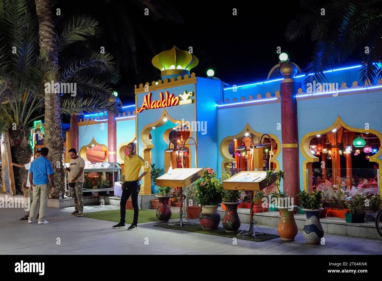 Restaurant Aladdin, Masbat, Lighthouse Road, Dahab, Sinai, Ägypten ...