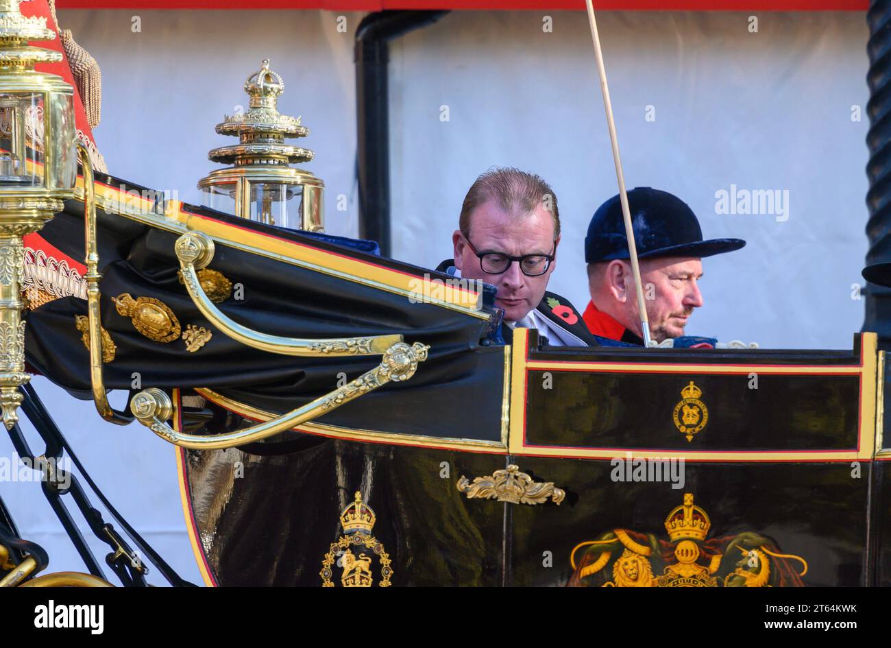 Marcus Jones MP (Comptroller of the Household) leaving parliament King ...