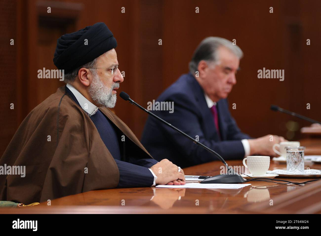 Dushanbe Tajikistan 8th Nov 2023 Tajikistans President Emomali
