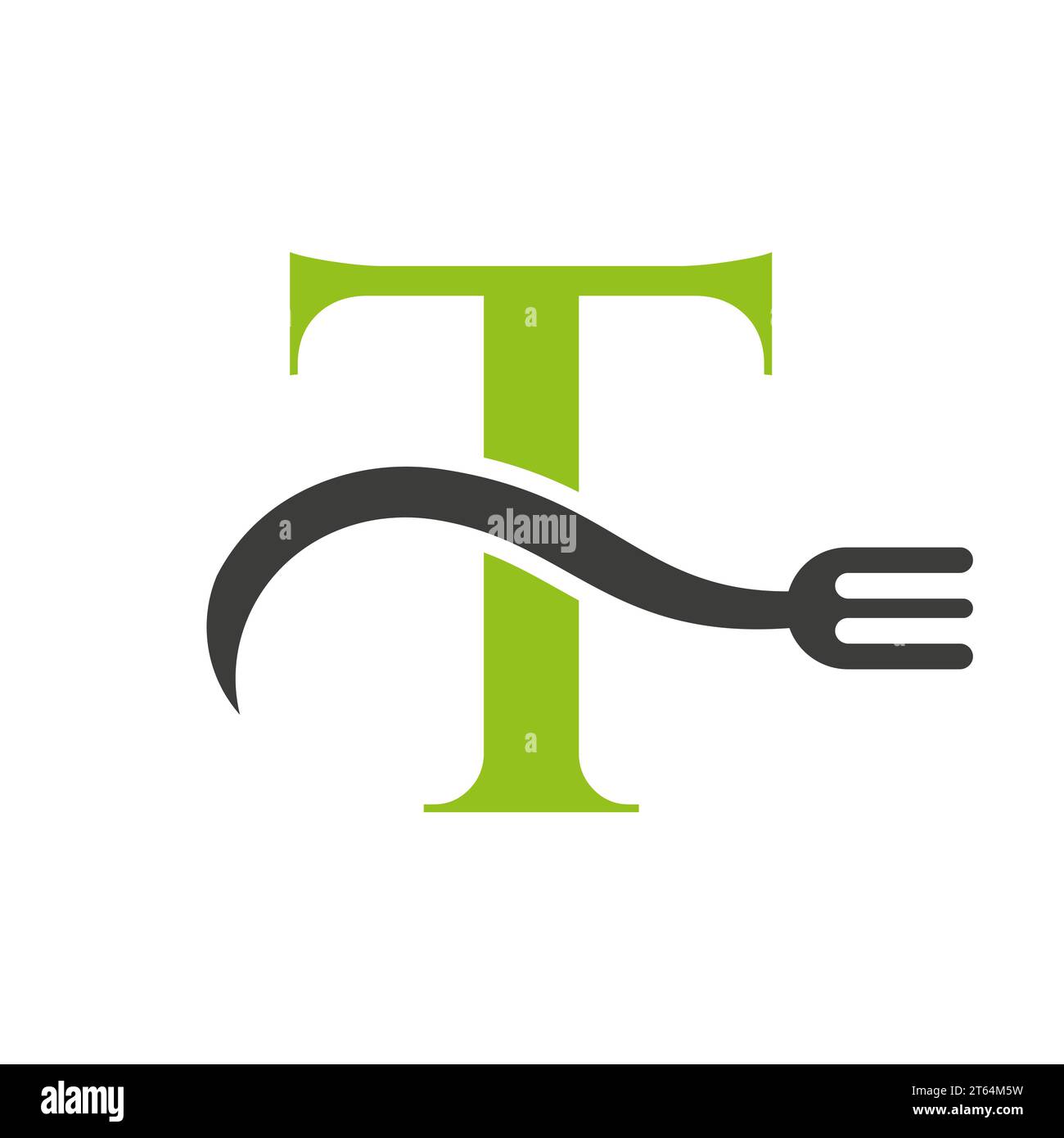 Letter t food logo hi-res stock photography and images - Alamy
