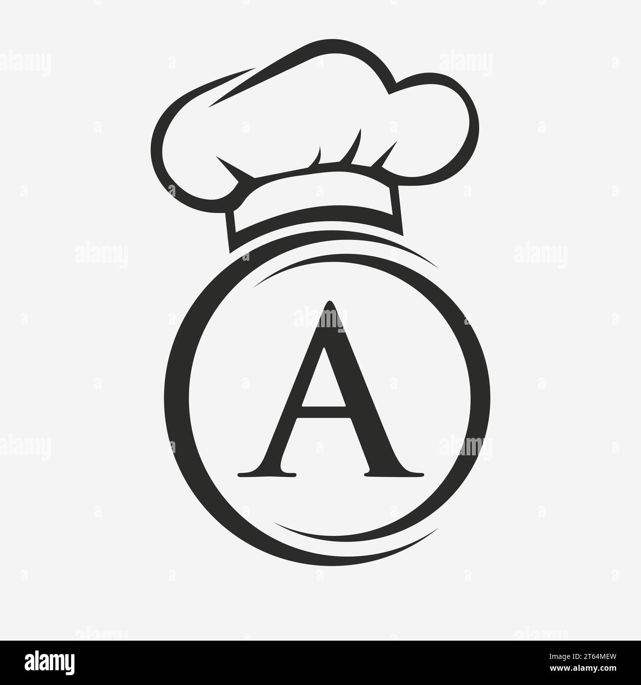Letter A Restaurant Logo Template. Restaurant Logo Concept with Chef ...