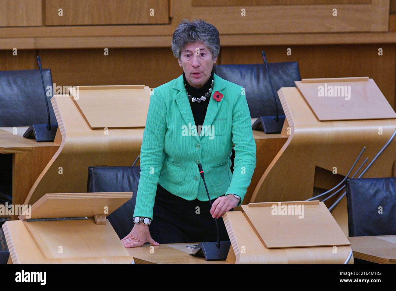 Edinburgh Scotland, UK 08 November 2023.Liz Smith MSP at the Scottish ...