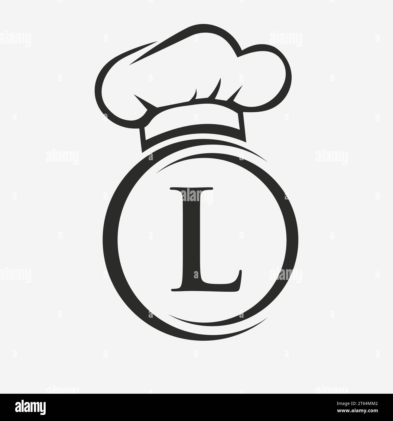 Letter L Restaurant Logo Template. Restaurant Logo Concept with Chef ...