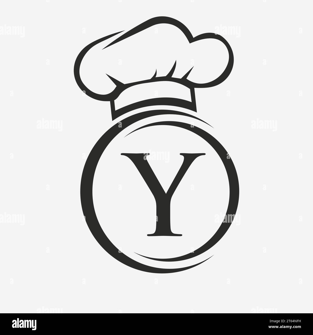 Letter Y Restaurant Logo Template. Restaurant Logo Concept with Chef ...