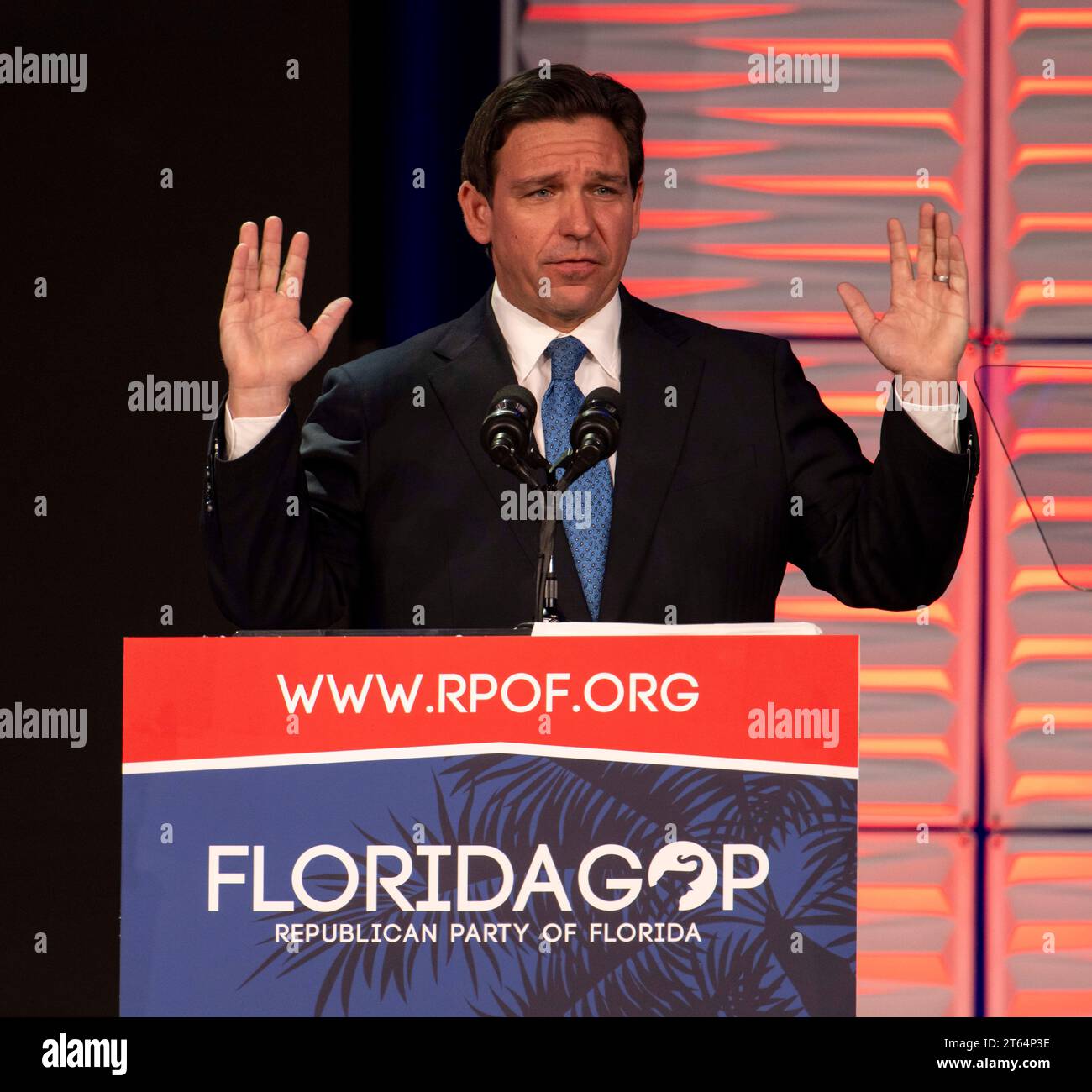 Kissimmee, Florida, USA. 04th Nov, 2023. Florida Governor RON DESANTIS ...