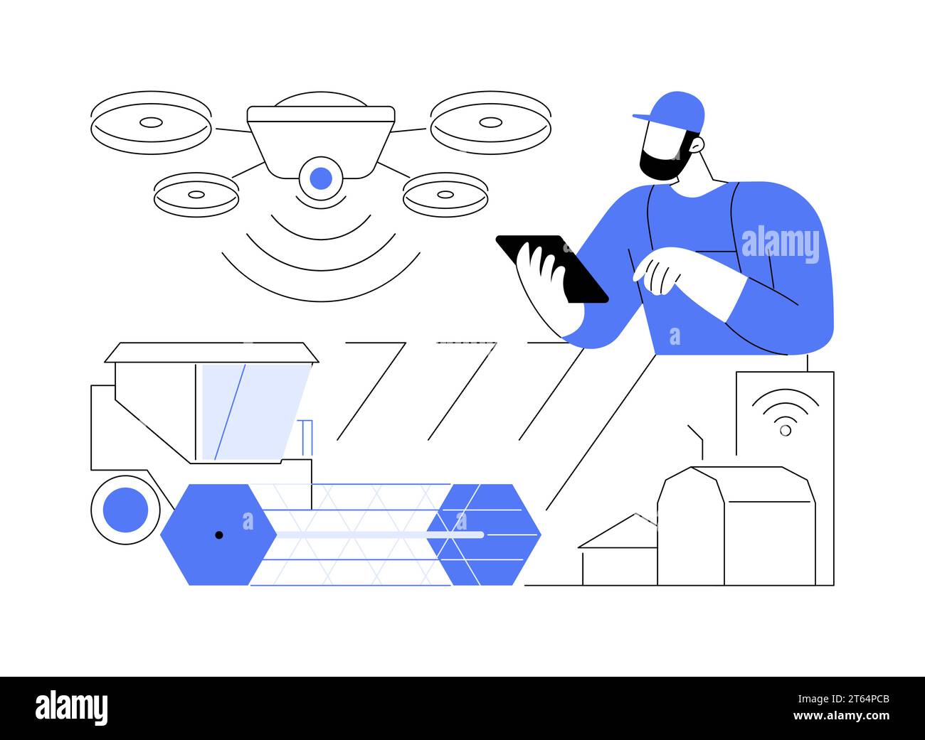 Stable climate monitoring isolated cartoon vector illustrations Stock ...