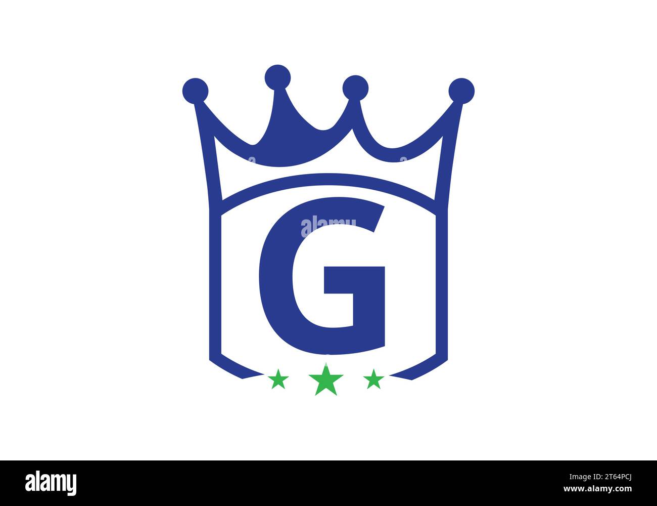 Letter G king crown Design Vector Template. letter logo icon design ...