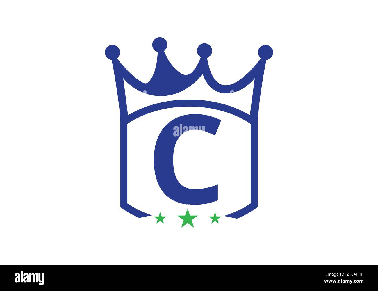 Letter C king crown Design Vector Template. letter logo icon design ...