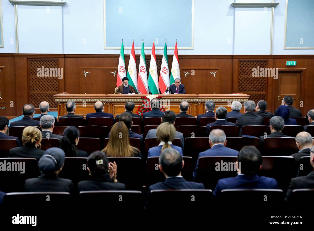 Dushanbe Tajikistan 8th Nov 2023 Tajikistans President Emomali